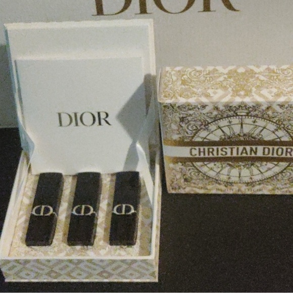 Dior | Makeup | Nib Dior Rouge Limited Edition 3 Pc Mini Lipstick Set ...
